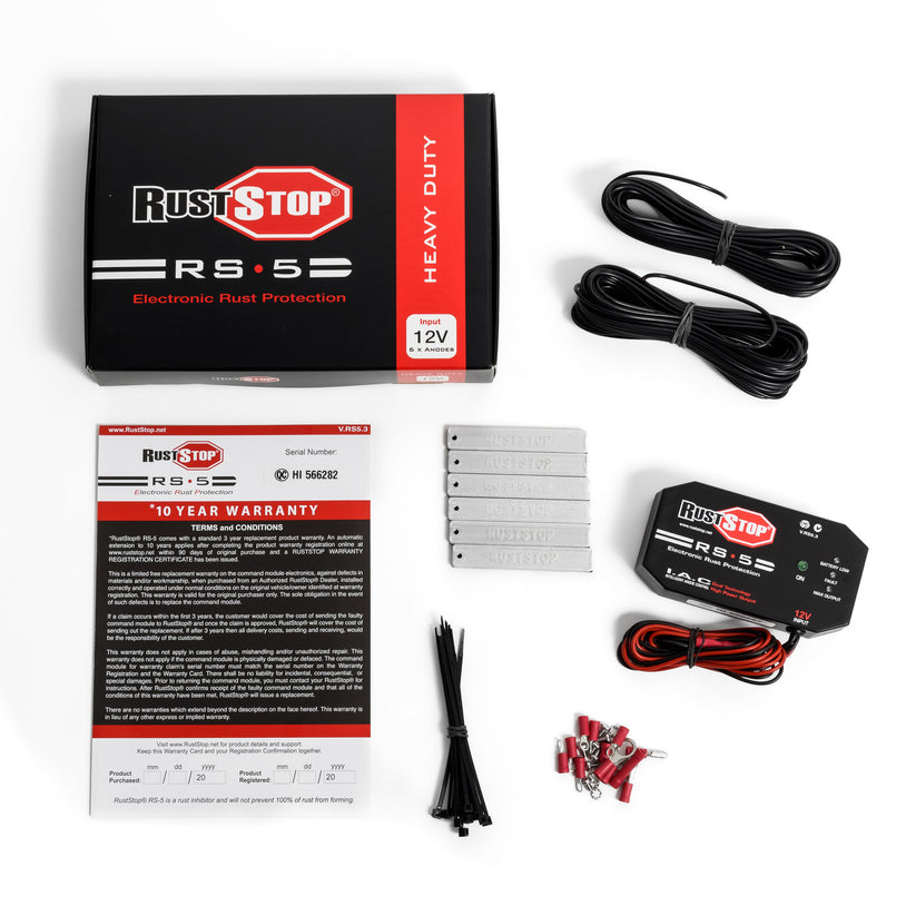 RustStop RS-5 (12V) Heavy Duty - Electronic Rust Protection